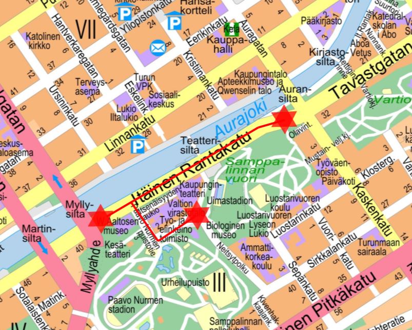 Pikkulaskiainen sulkee Itäisen Rantakadun liikenteeltä Myllysillan ja ...