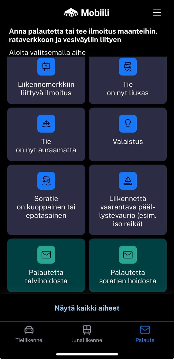 Ilmoita maantien montuista sovelluksen avulla - Uutiset - Aamuset