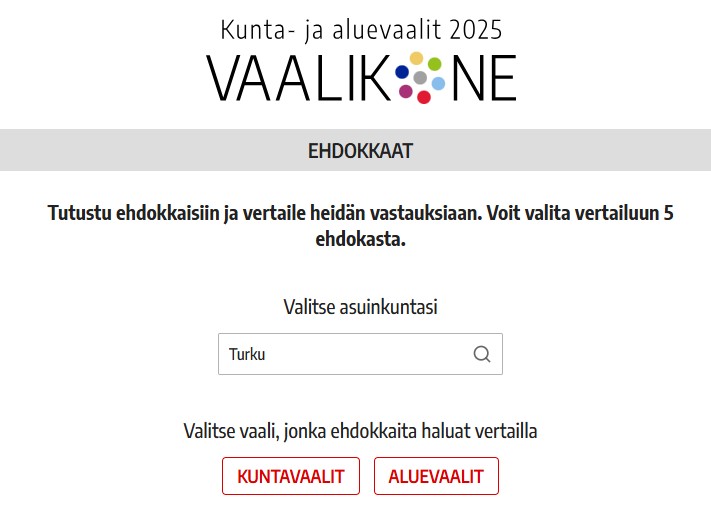 Alue- ja kuntavaalikone aukesi Aamusissa - Uutiset - Aamuset