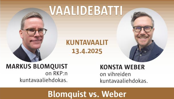 Vaalidebatti: Blomquist vs. Weber - Mielipide - Aamuset